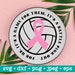 Volleyball Breast Cancer Ribbon Svg, Tackle Cancer Svg, Breast Cancer ...