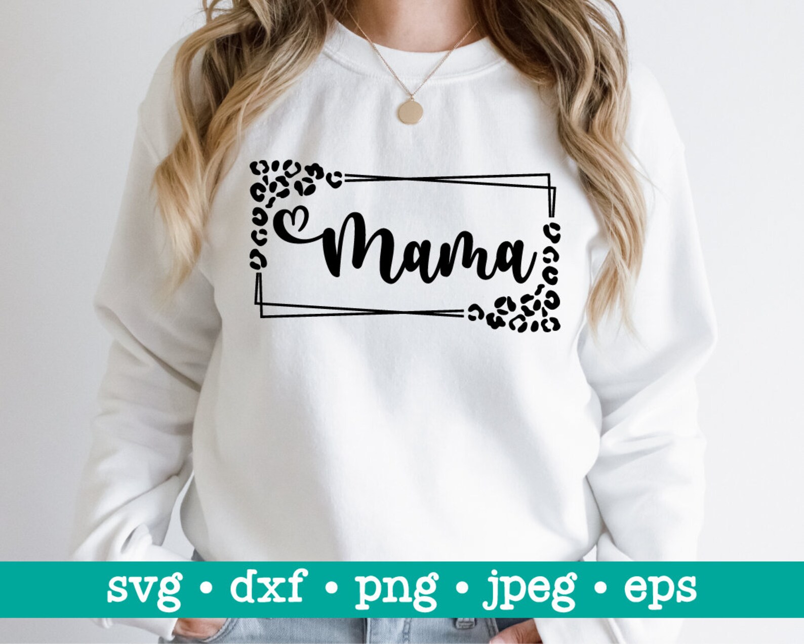Mama Leopard Frame Svg Mama Leopard Frame Png Leopard Mama - Etsy