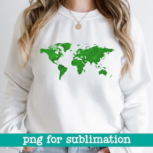 World Maps Clipart, Watercolor Maps Png, 12 World Maps Clipart ...