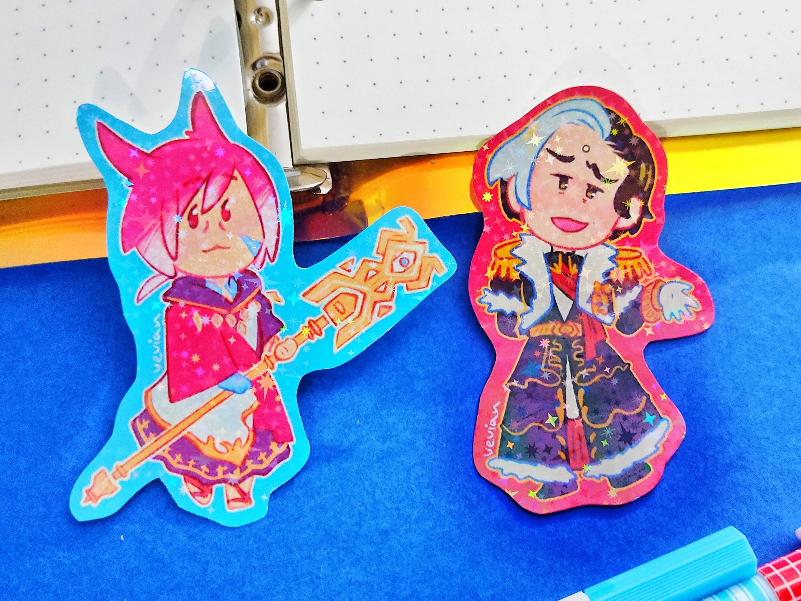 STICKERS Holo Stickers FFXIV Tiny Shadowbringers - Etsy