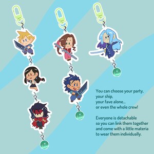 Final Fantasy VII Linked Clear Charms - Etsy