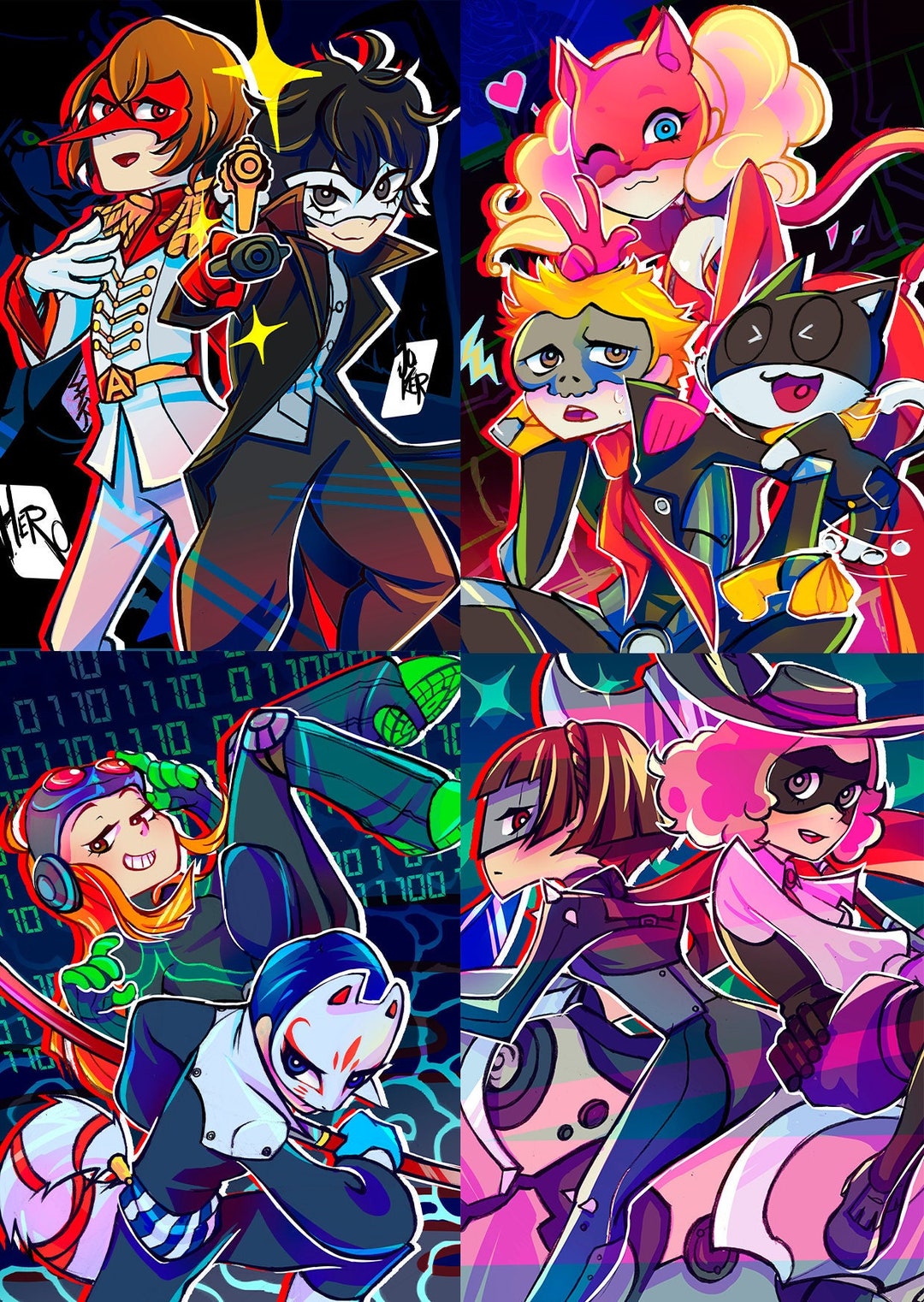 PRINT! Persona 5 Gang - Etsy