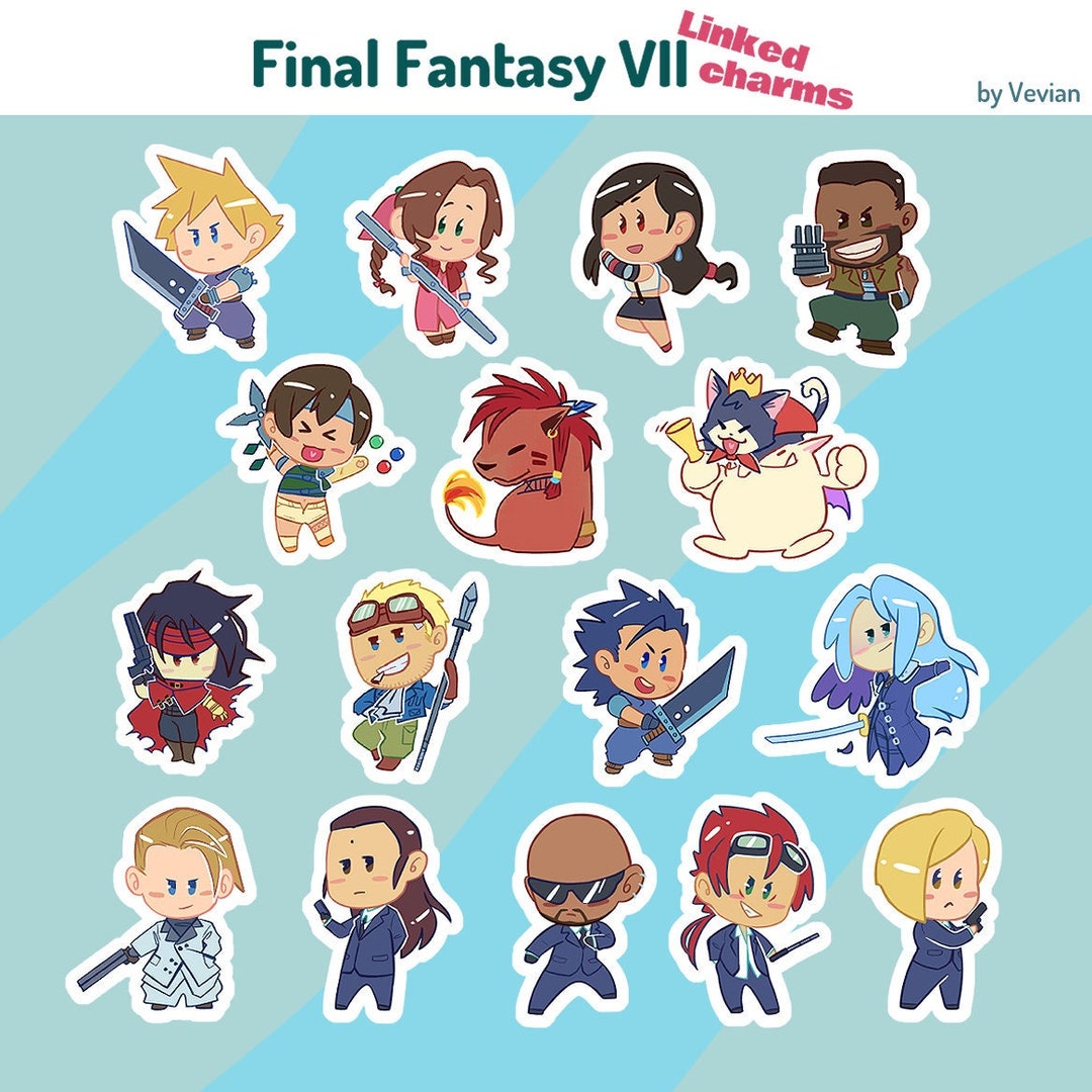 Final Fantasy VII Linked Clear Charms - Etsy