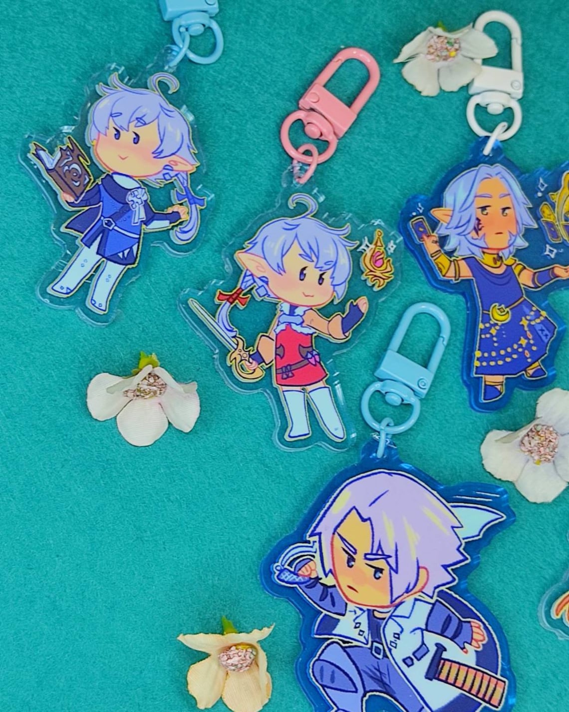 Final Fantasy XIV SHADOWBRINGERS Colorful Clear Charms - Etsy