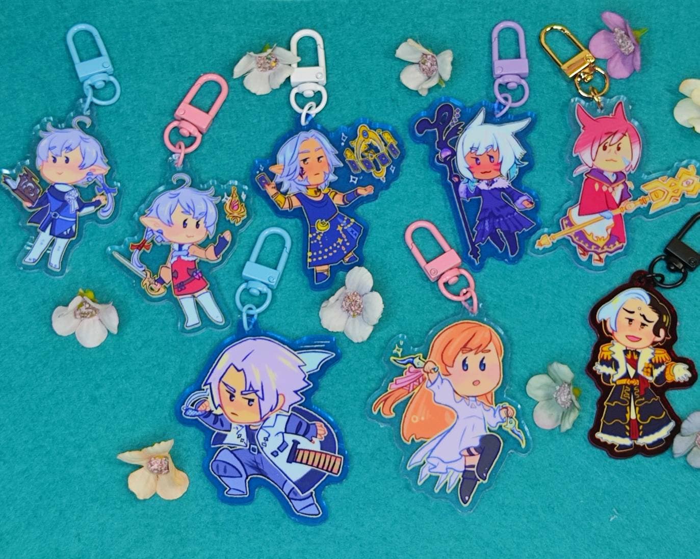 Final Fantasy XIV SHADOWBRINGERS Colorful Clear Charms - Etsy