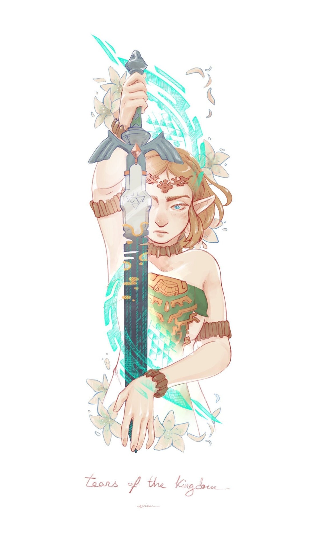 PRINT! Zelda Totk - Princess Zelda - Etsy
