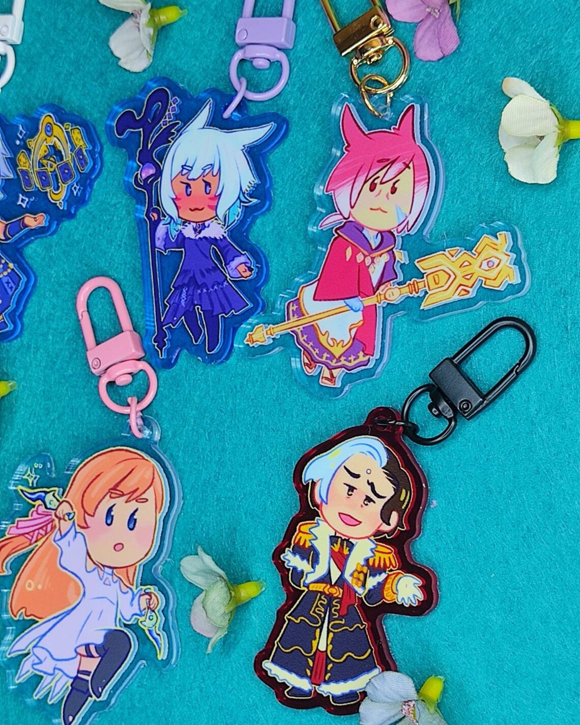 Final Fantasy XIV SHADOWBRINGERS Colorful Clear Charms - Etsy