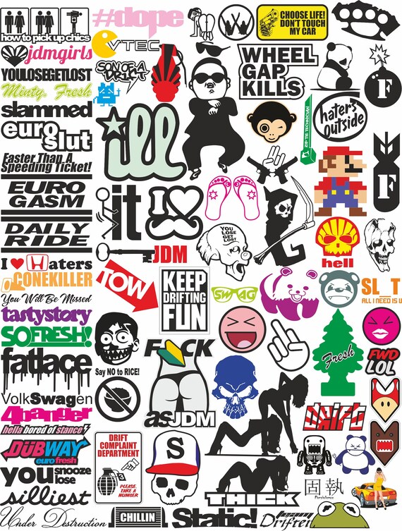 JDM VOLUME 5 Car Stickers/vector/graphics/jdm - Etsy