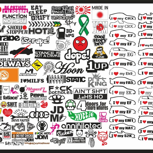 Jdm Stickers - Etsy