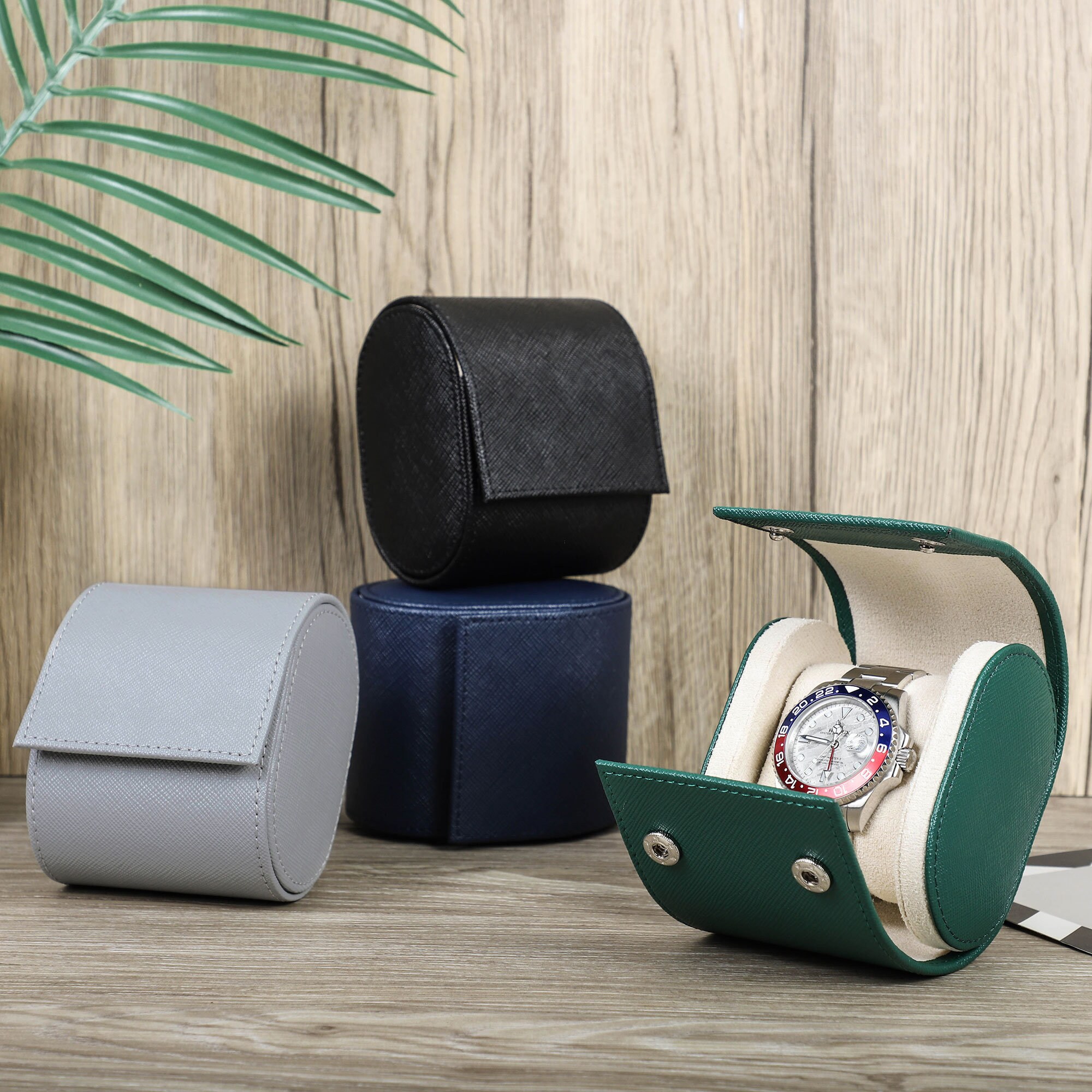 Black Single Watch Travel Case - Etsy