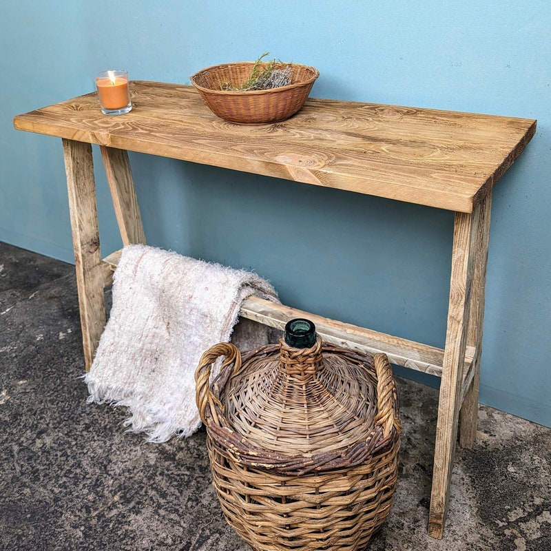 Rustic Console - Etsy