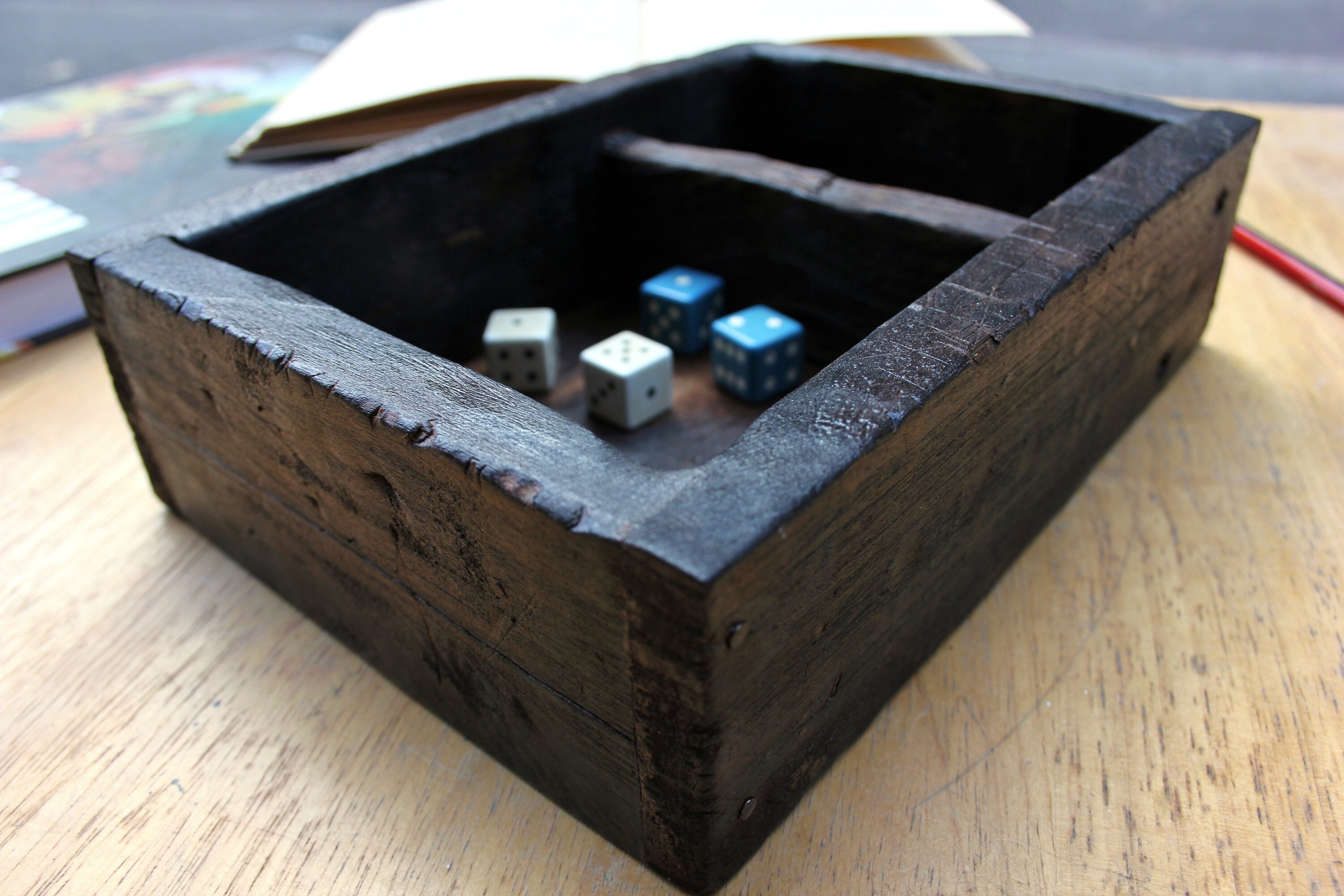 Plateau de dés RPG dnd, plateau roulant en bois récupéré, jeux ...