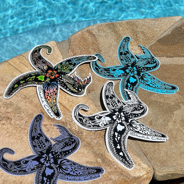 Starfish Sticker - Etsy