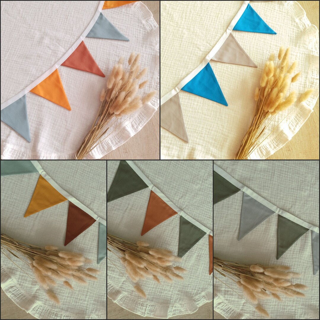 Cadena de banderines escolar de 1,8 metros de algodón a juego con las ...
