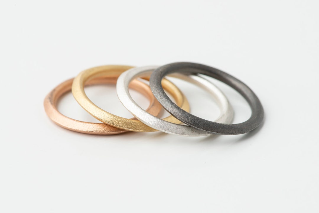 Handmade Silver Rings in Combinations, Multi Colors Silver Rings, Gold ...