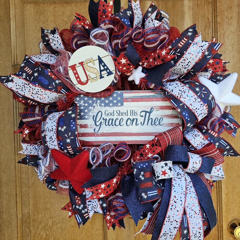 Labor Day Wreath - Etsy