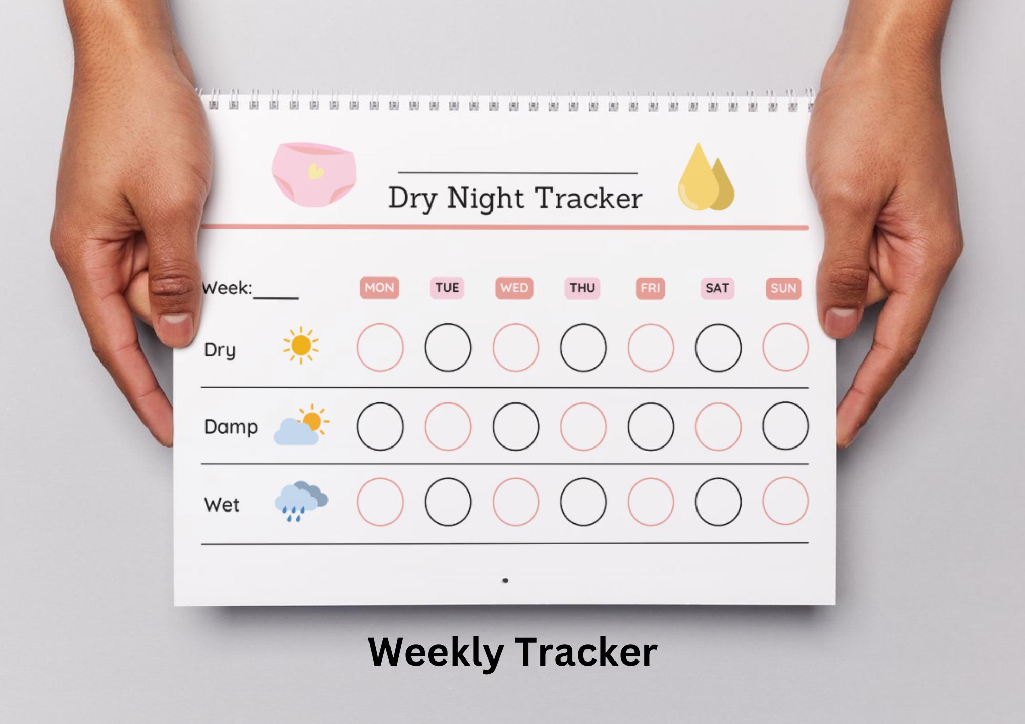 Printable Dry Night Bedwetting Chart • Dry Night Tracker • Toilet ...
