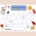 Printable Space Reward Chart • Astronaut • Sticker Chart • Kids Reward ...