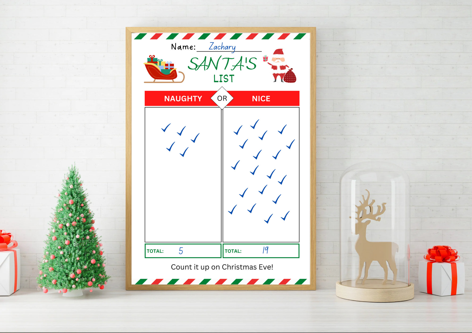 Printable Santa's Naughty or Nice List • Santa's List • Christmas ...