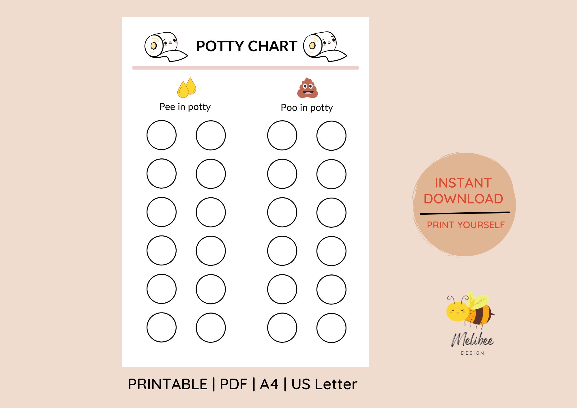 Printable Potty Training Chart Sticker Chart Toilet - Etsy Australia