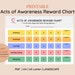 Printable Acts of Awareness Reward Chart Kindness Chart Sticker Chart ...