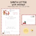 Printable Letter to Santa and Envelope • Santa Letter • Kids Christmas ...