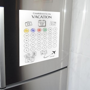 Printable Countdown Calendar • Vacation Countdown • Family Vacation ...