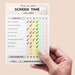 EDITABLE Screen Time Tracker Chart Screen Time Rules Screen Time ...