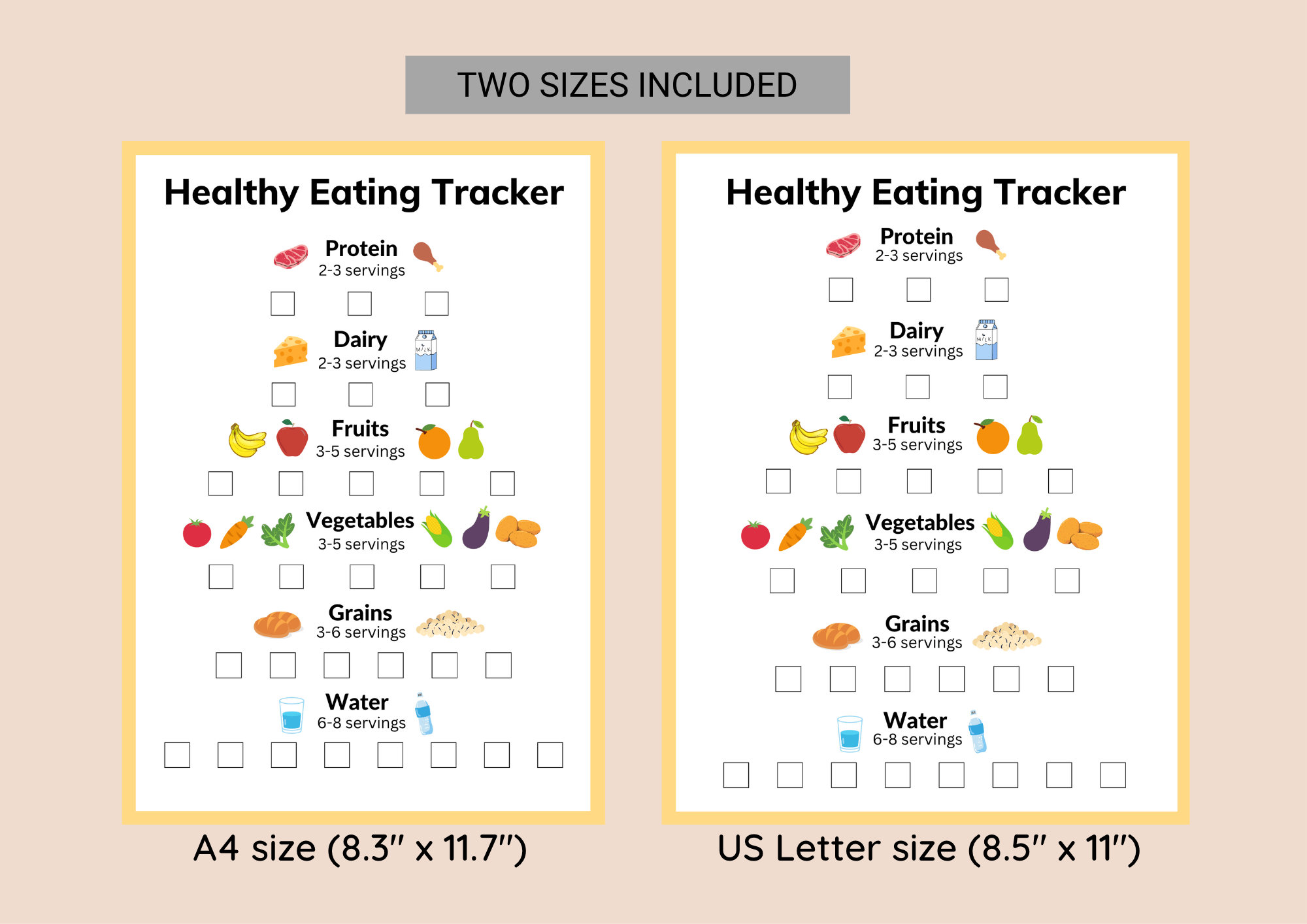 Printable Healthy Eating Tracker • Food Tracker • Kids Food Guide ...