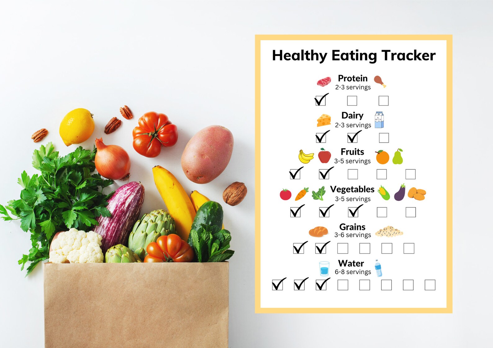Printable Healthy Eating Tracker • Food Tracker • Kids Food Guide ...