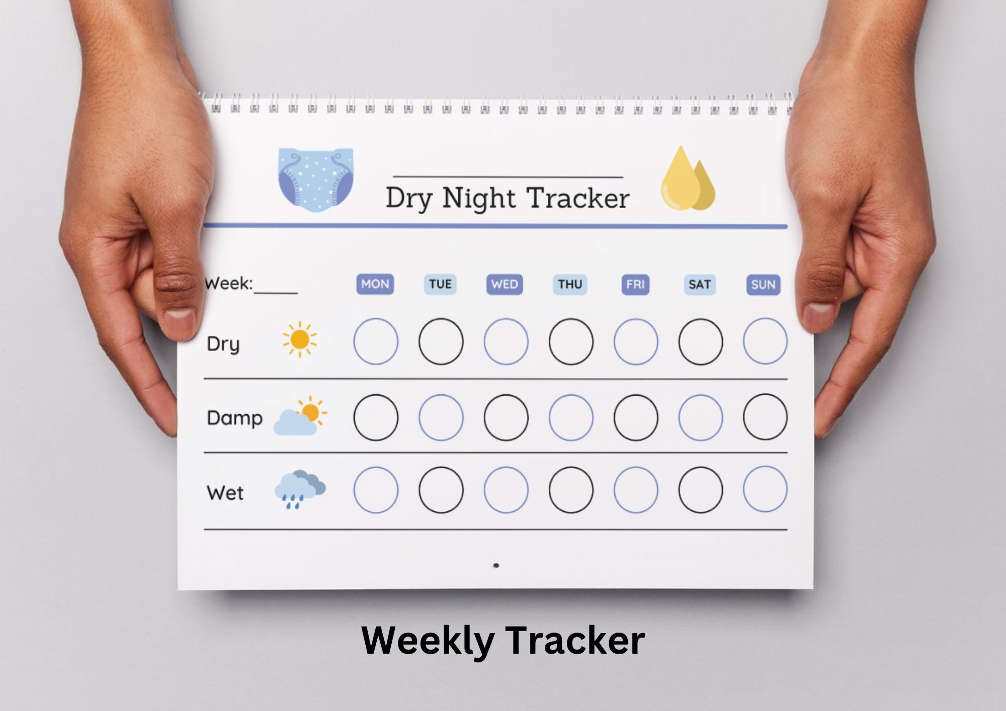 Printable Dry Night Bedwetting Chart • Dry Night Tracker • Toilet ...