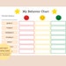 Emotion Tracker Behavior Chart • Preschool Behavior Chart • Toddler ...