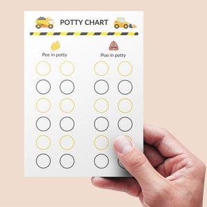 Printable Potty Training Chart • Potty Sticker Chart • Toddler Toilet ...