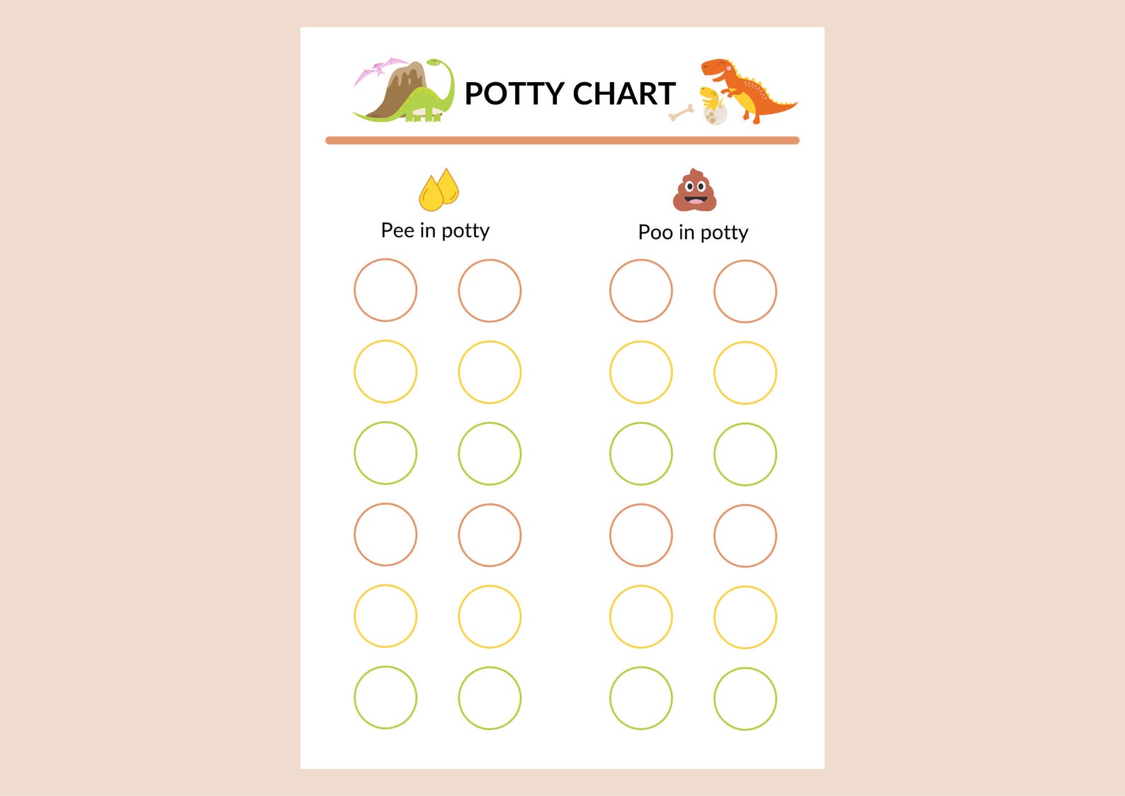 Printable Dinosaurs Potty Training Chart • Potty Sticker Chart ...