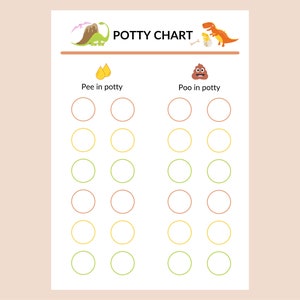 Printable Dinosaurs Potty Training Chart • Potty Sticker Chart ...
