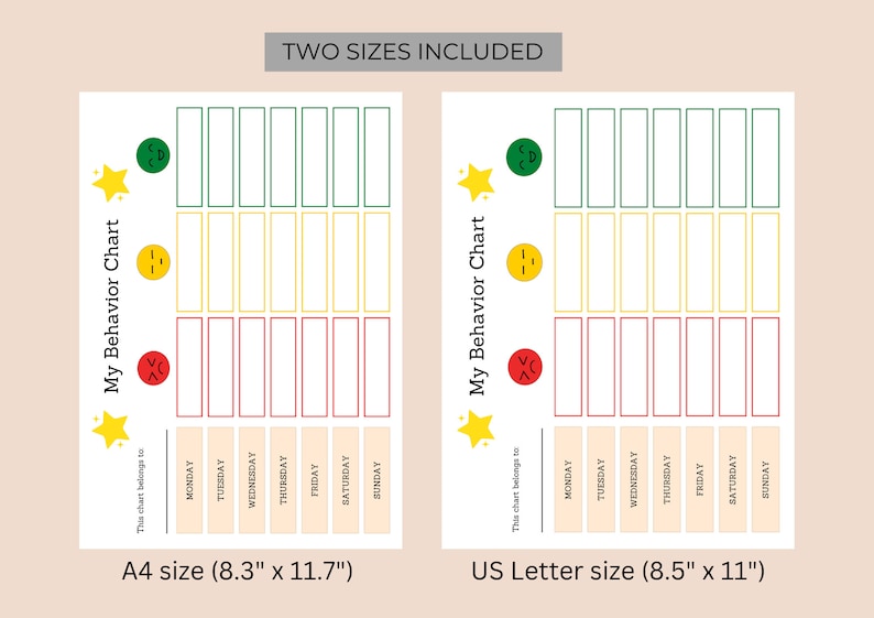 Emotion Tracker Behavior Chart • Preschool Behavior Chart • Toddler ...