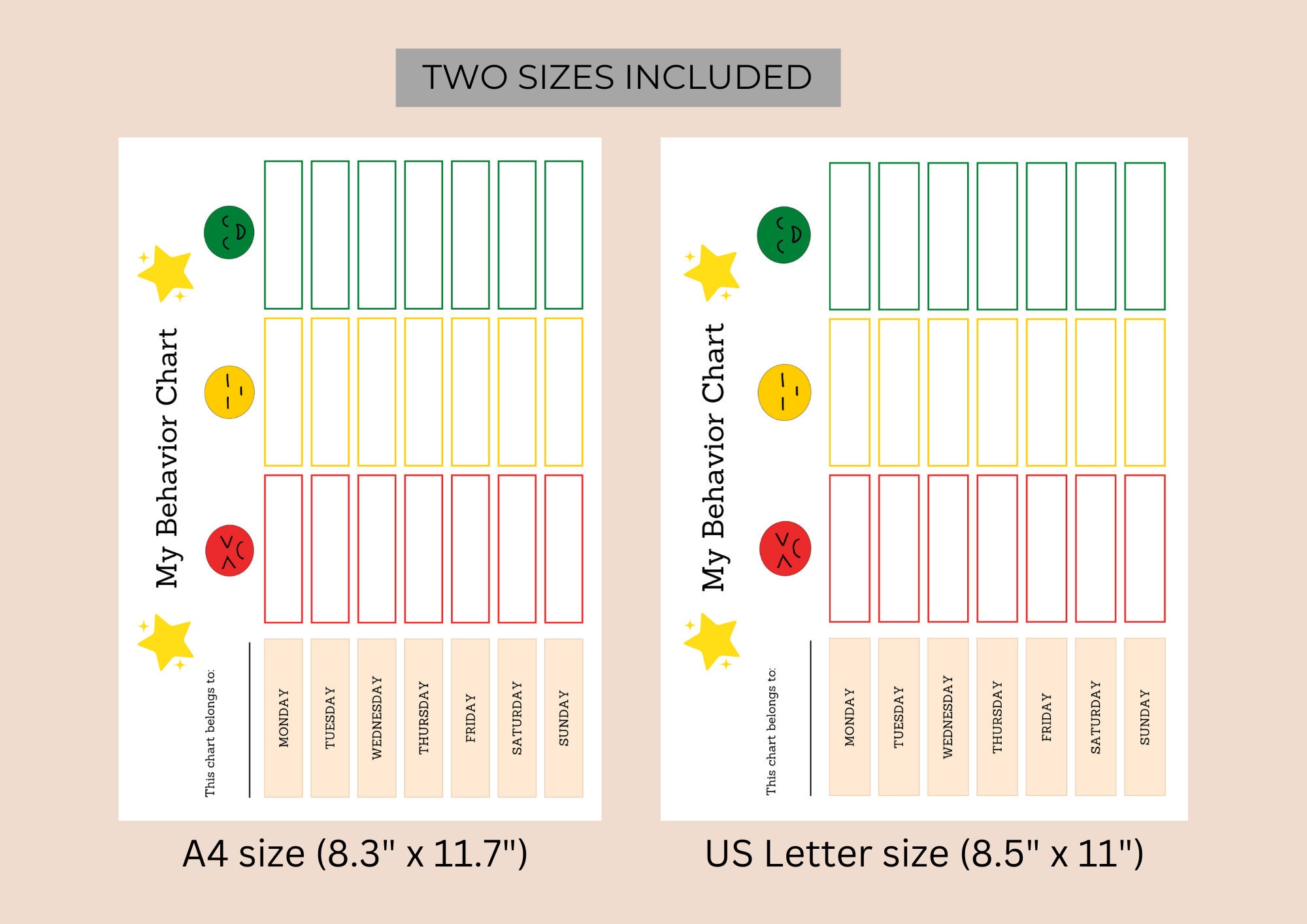 Emotion Tracker Behavior Chart • Preschool Behavior Chart • Toddler ...