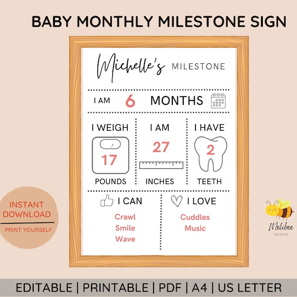 Milestone Sign - Etsy
