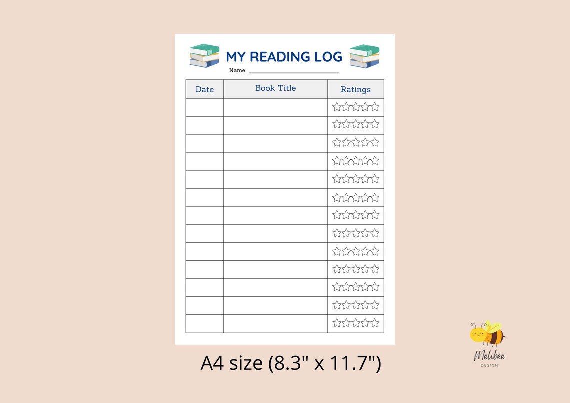 Printable My Reading Log Books Tracker Kids Reading Log Reading ...
