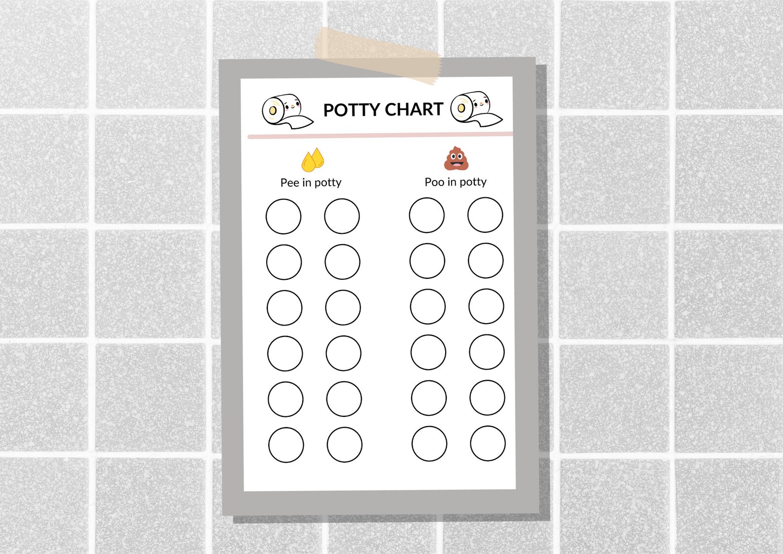 Printable Potty Training Chart Sticker Chart Toilet - Etsy Australia