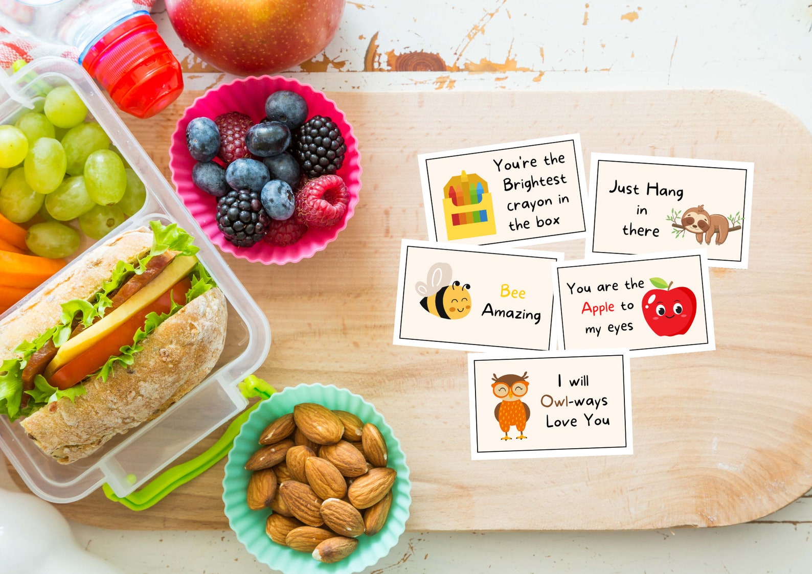 Printable Lunchbox Notes for Kids • Fun Notes for Kids • School Lunch ...