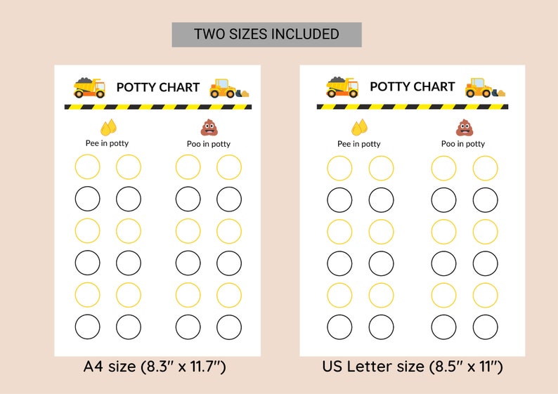 Printable Potty Training Chart • Potty Sticker Chart • Toddler Toilet ...