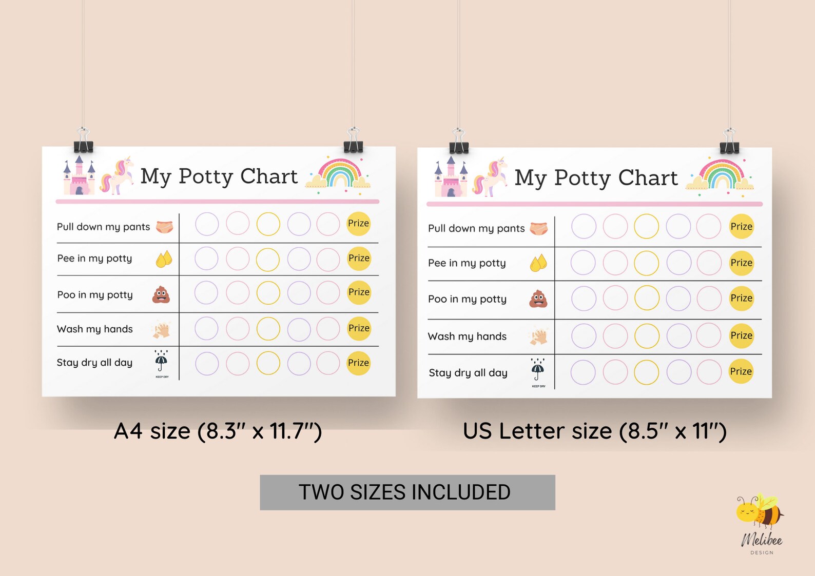 Printable Unicorn Potty Training Chart Sticker Chart - Etsy