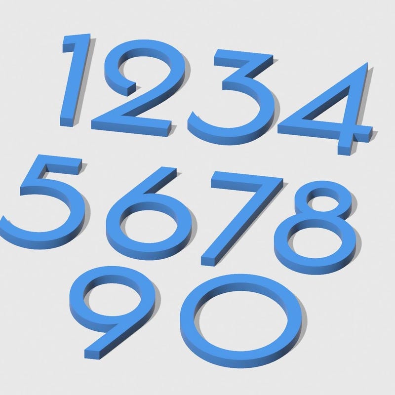 3d Numbers - Etsy