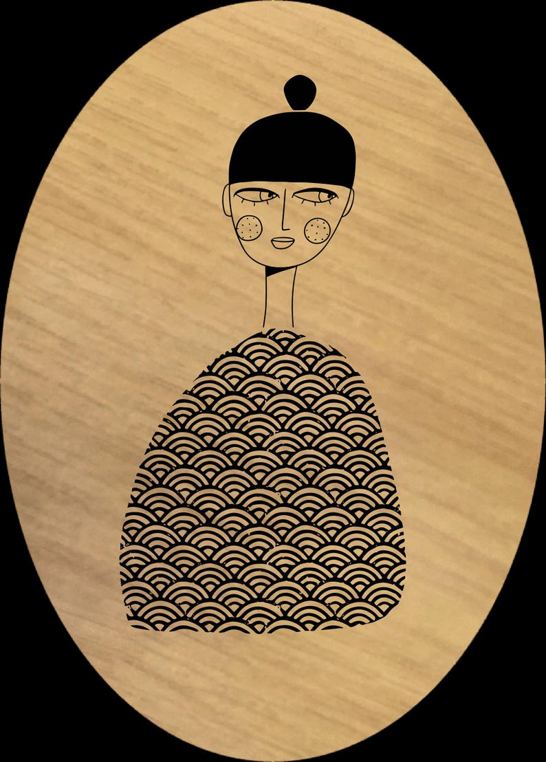 Minimalist Female Portraits Digital Download | Modern Line Art ...