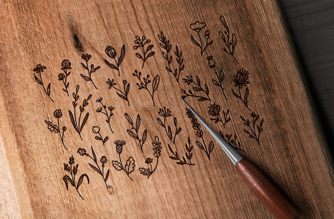 28 Flowers Cut Files Svg, Ai,pdf, Png, Dxf Files - Etsy