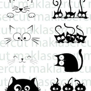 Cat Cut Files SVG - Etsy