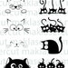 Cat Cut Files SVG - Etsy
