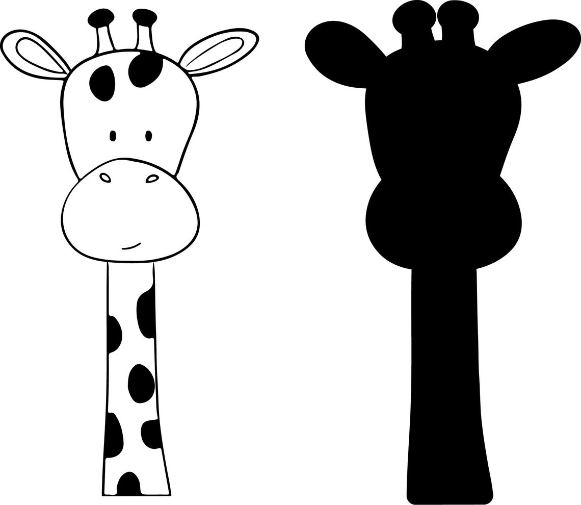 Giraffe Cut Files SVG - Etsy