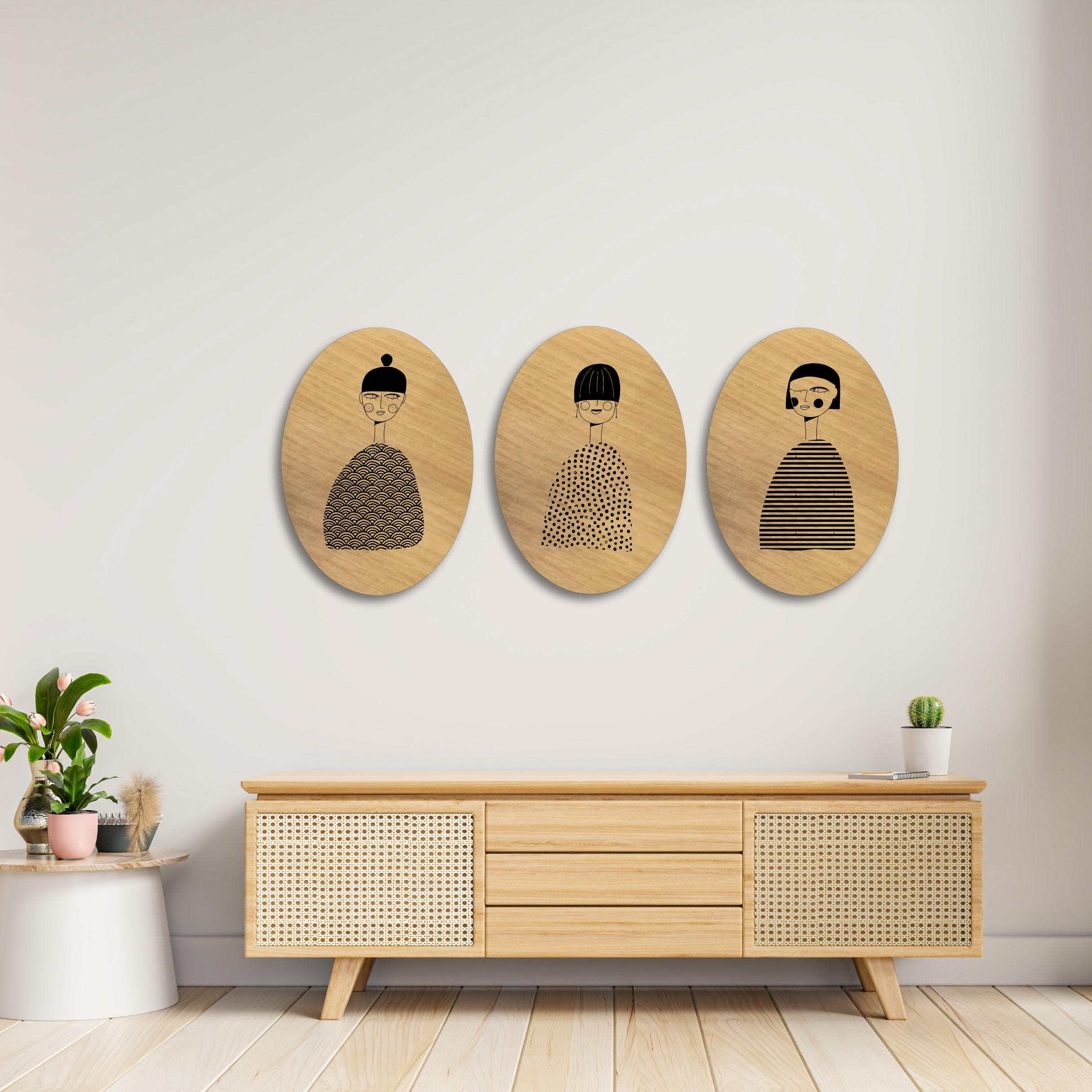 Minimalist Female Portraits Digital Download | Modern Line Art ...